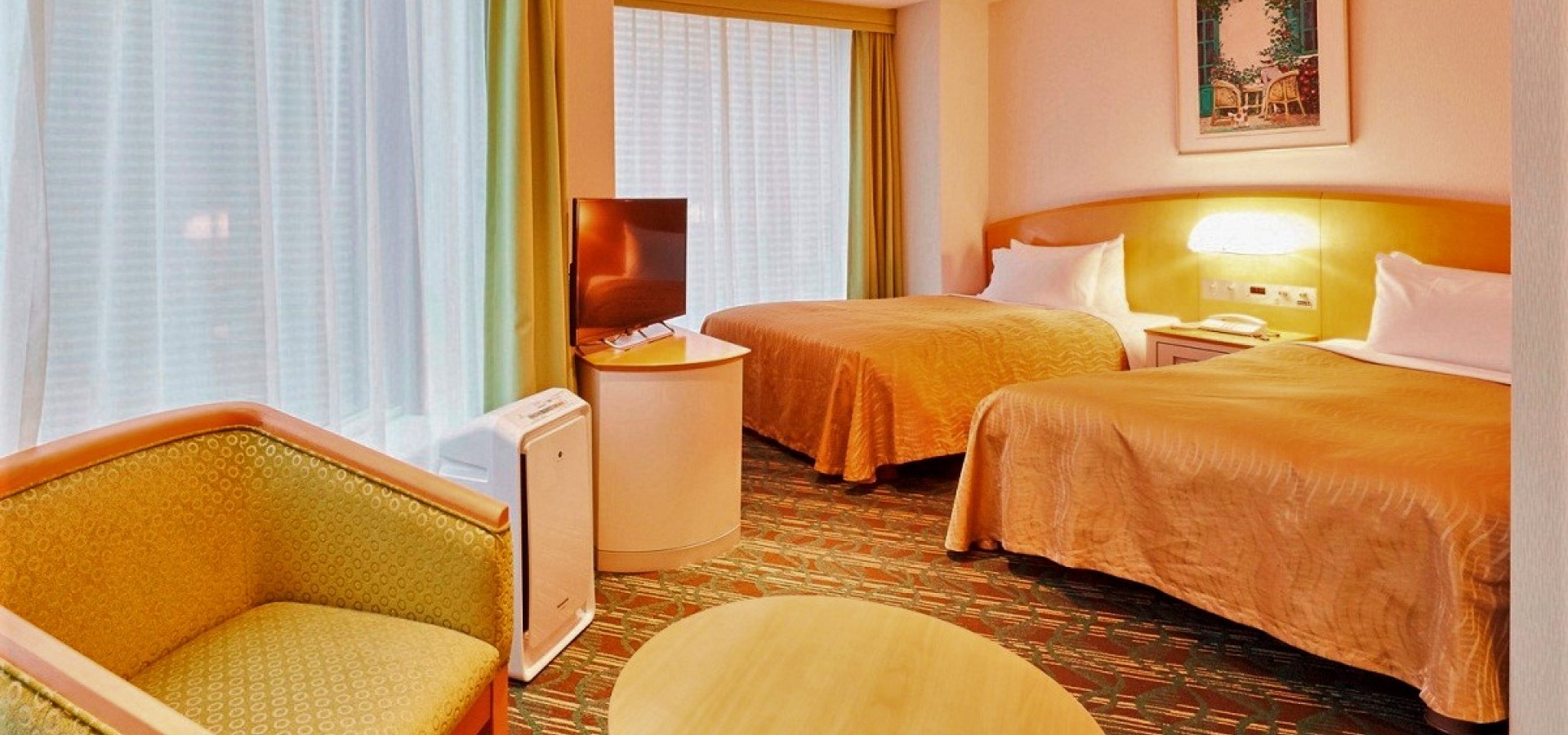 Corner Twin Room (6th–16th floors) Main Tower , Accommodation in ...