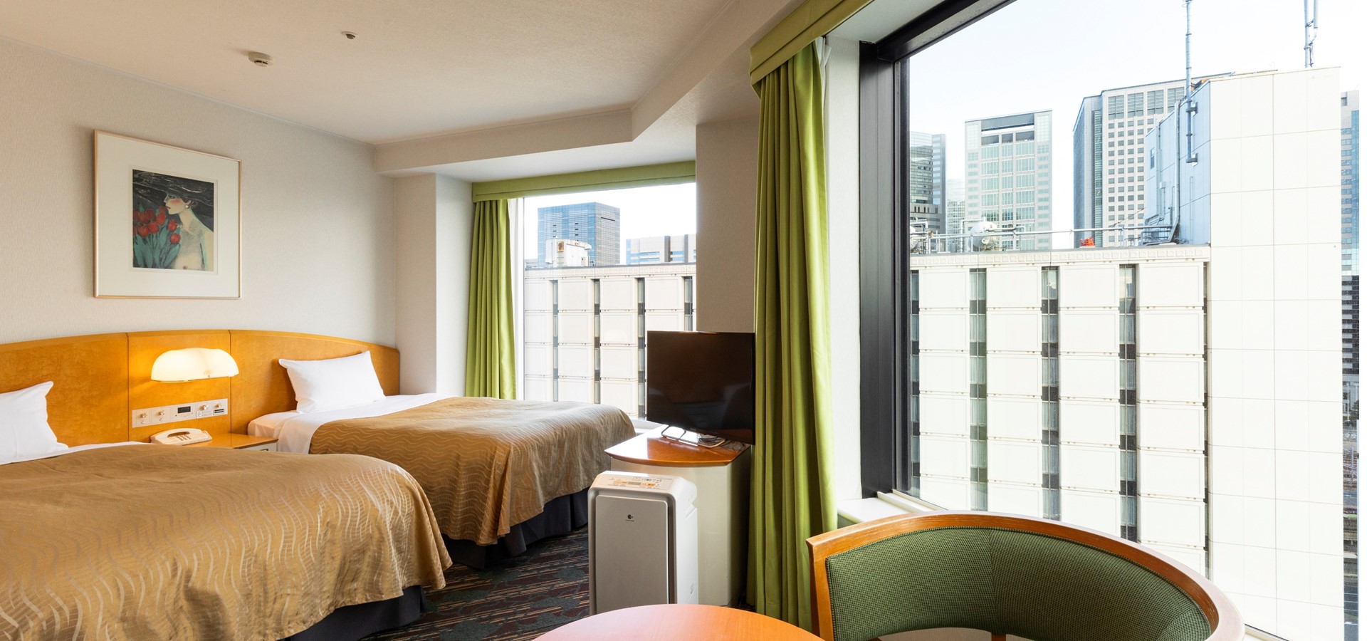 Corner Twin Room (6th–16th Floors) Main Tower , Accommodation in ...