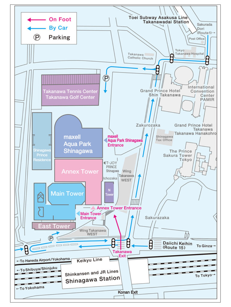 Map & Direction - Shinagawa Prince Hotel - Official website