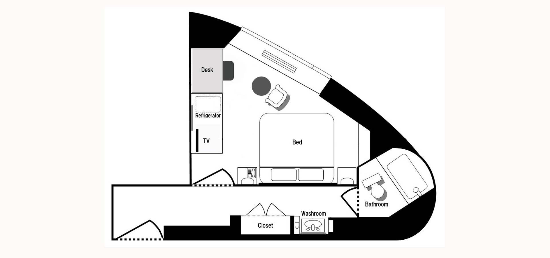 Workcation Room , Accommodation in Shin Furano Prince Hotel